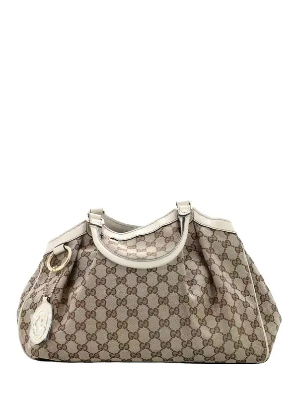 Gucci Sukey Gg Canvas Medium Tote Bag - Brown