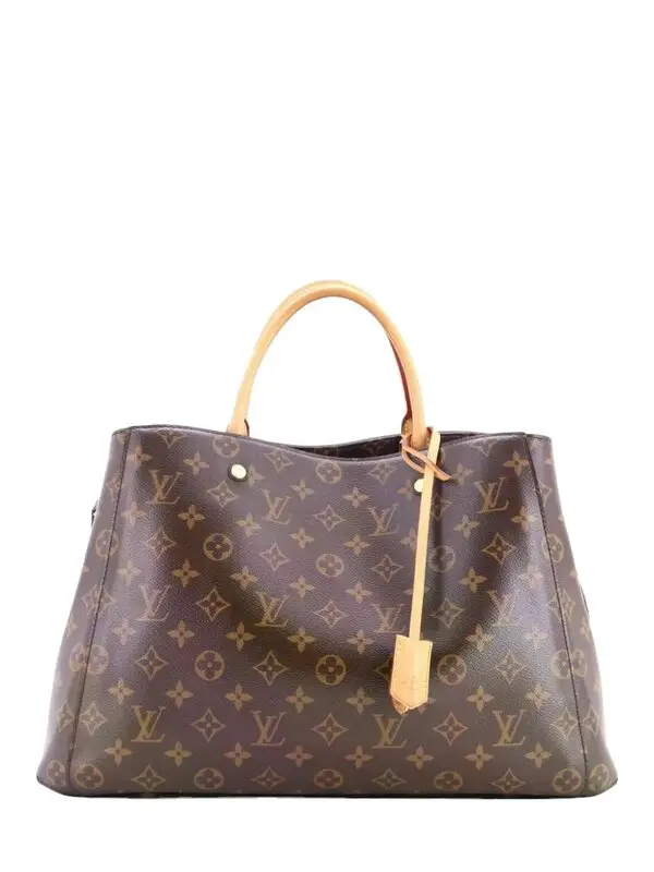 LOUIS VUITTON Montaigne Handbag Monogram Canvas Gm Tote - Brown