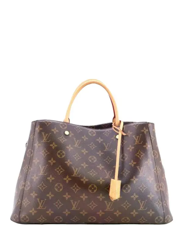LOUIS VUITTON Montaigne Handbag Monogram Canvas Gm Tote - Brown
