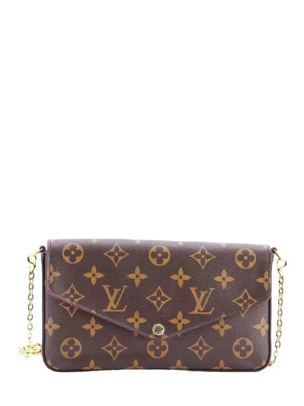 LOUIS VUITTON Felicie Pochette Monogram Canvas - Brown