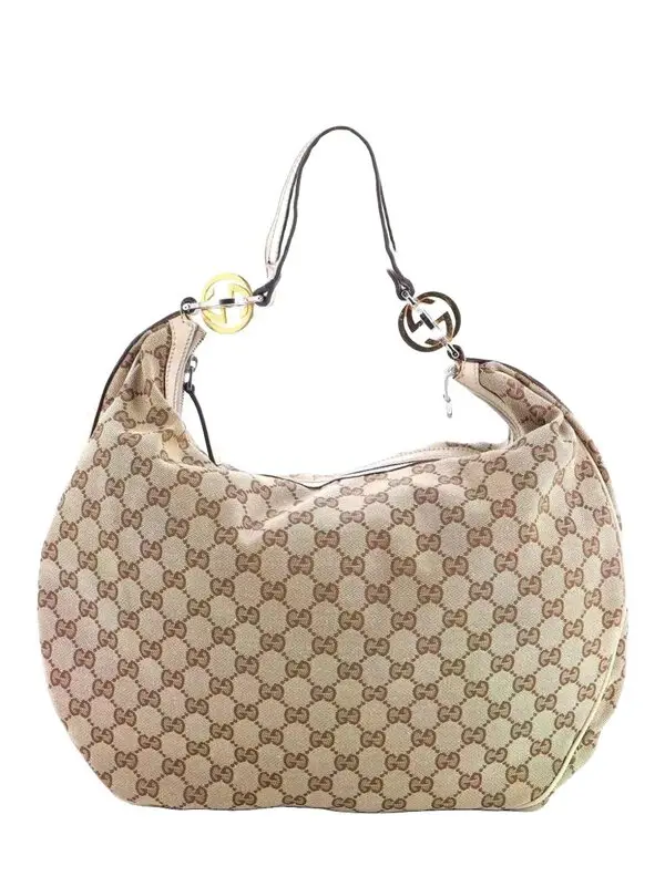Gucci Twins Gg Canvas Large Hobo Bag - Brown