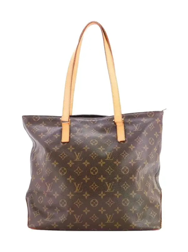 LOUIS VUITTON Cabas Mezzo Monogram Canvas Tote Bag - Brown