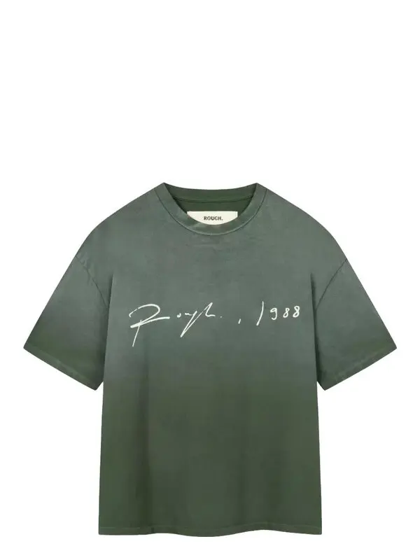 ROUGH. Signature Ombre T-shirt - Green