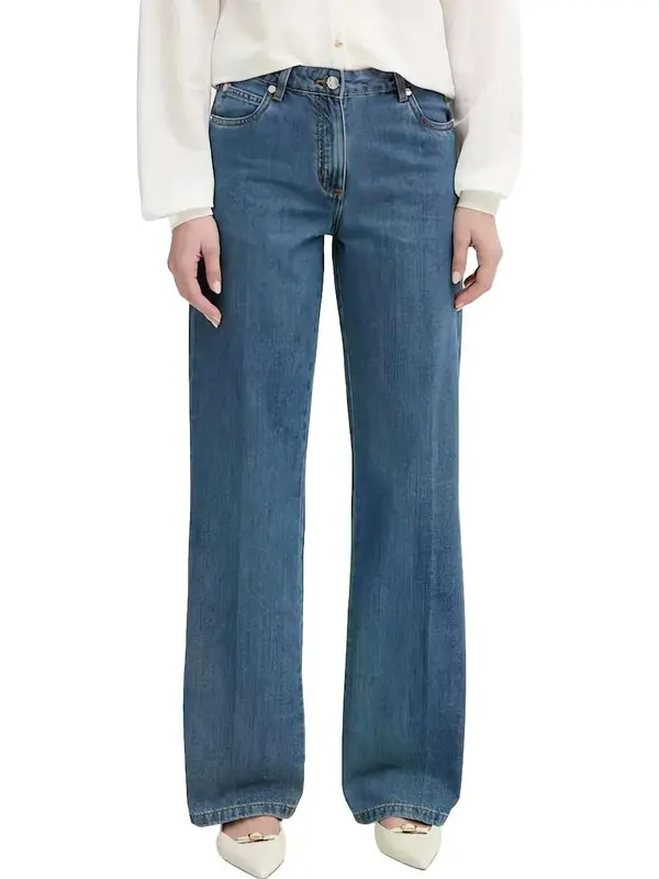 SILVIAN HEACH Wide Leg Jeans - Blue