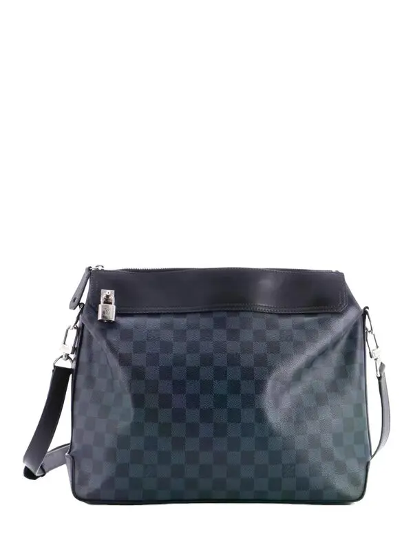 LOUIS VUITTON Greenwich Messenger Damier Cobalt Crossbody Bag - Black