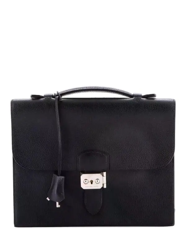 Hermès Sac A Depeches 27 Satchel - Black