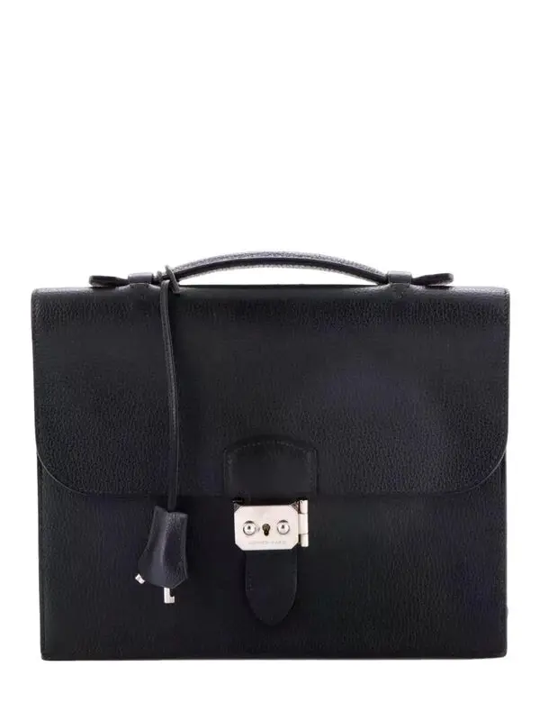 Hermès Sac A Depeches 27 Satchel - Black
