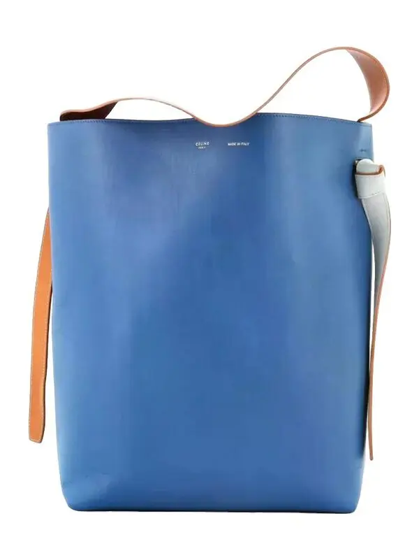Celine Twisted Cabas Calfskin Small Hobo Bag - Blue