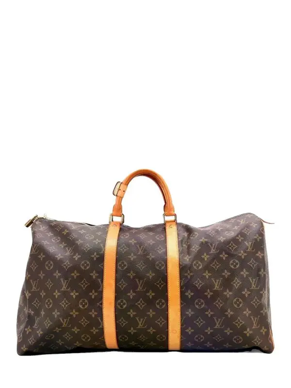 LOUIS VUITTON Keepall 55 Travel Bag Monogram Canvas - Brown