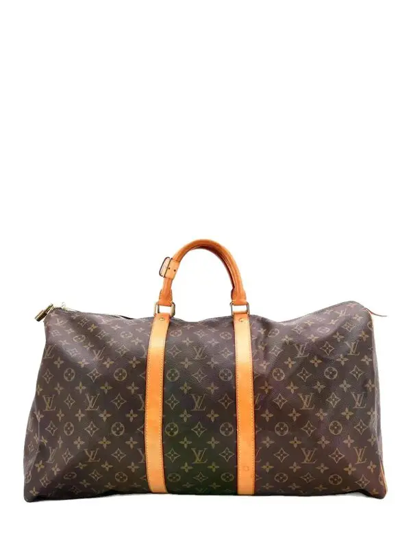 LOUIS VUITTON Keepall 55 Travel Bag Monogram Canvas - Brown