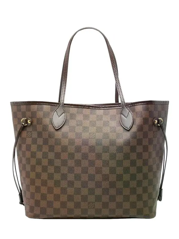 LOUIS VUITTON Damier Ebene Neverfull Mm Tote Bag - Brown