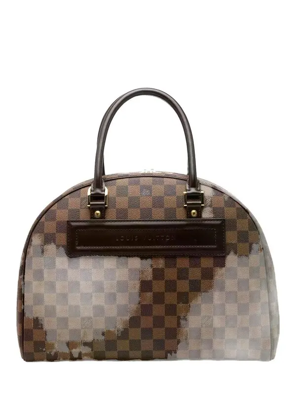 LOUIS VUITTON 2001 Damier Ebene Nolita Handbag - Brown