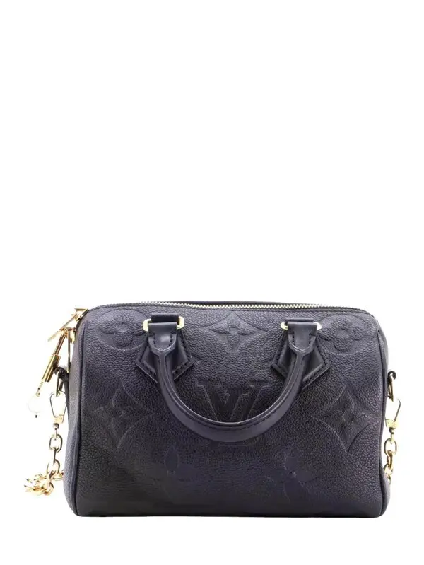 LOUIS VUITTON Speedy Bandouliere Monogram Empreinte Giant 20 - Black