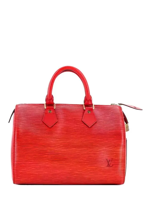 LOUIS VUITTON Speedy Handbag Epi Leather 25 - Red