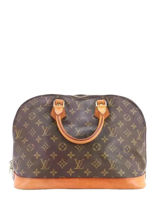 LOUIS VUITTON Alma Handbag Monogram Canvas Mm Satchel - Brown