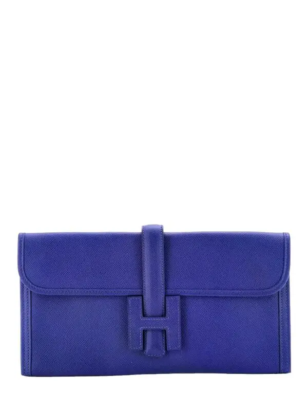 Hermès Jige Elan Epsom 29 Clutch - Blue