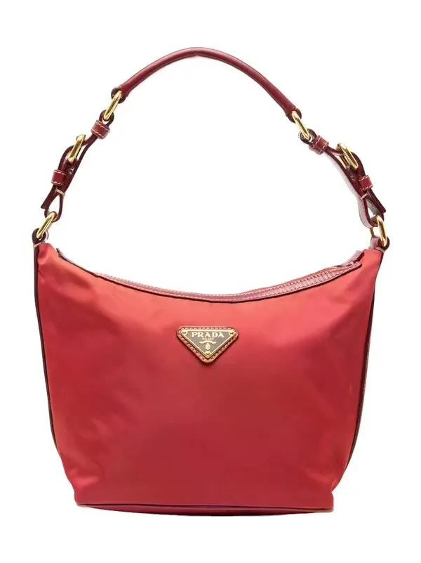 Prada 2013-2026 Tessuto Shoulder Bag - Red