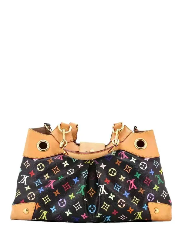 LOUIS VUITTON Ursula Handbag Monogram Multicolor Satchel - Black