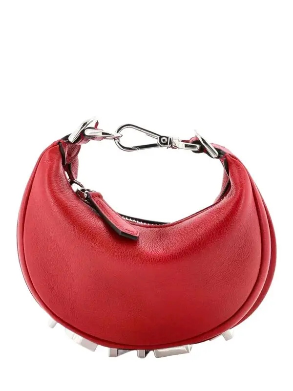 Fendi Graphy Bag Leather Nano Hobo Bag - Red