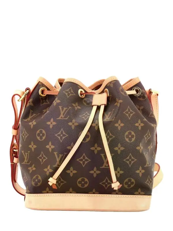LOUIS VUITTON Noe Bb Monogram Canvas Bucket Bag - Brown