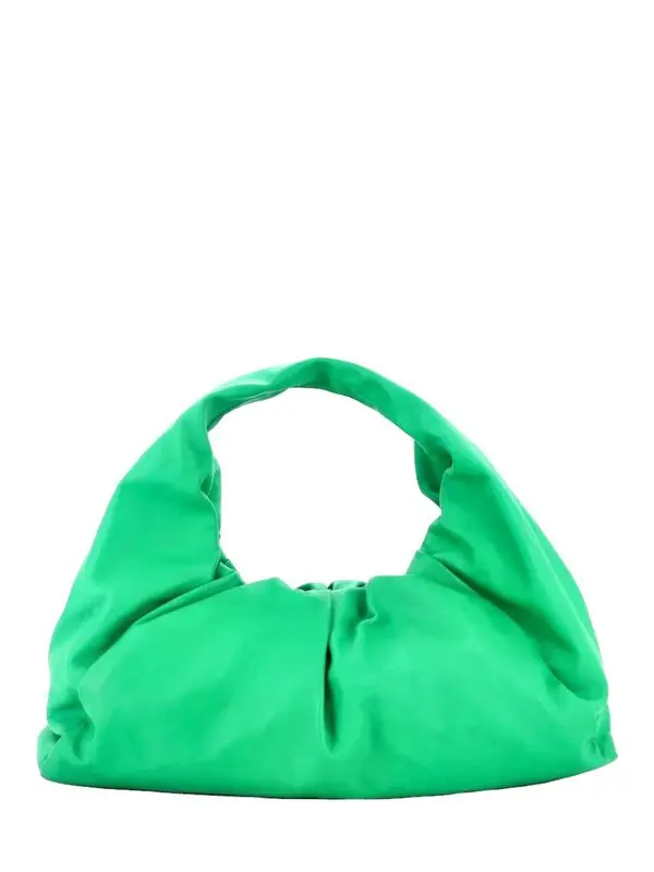 Bottega Veneta The Shoulder Pouch Leather Maxi Hobo Bag - Green