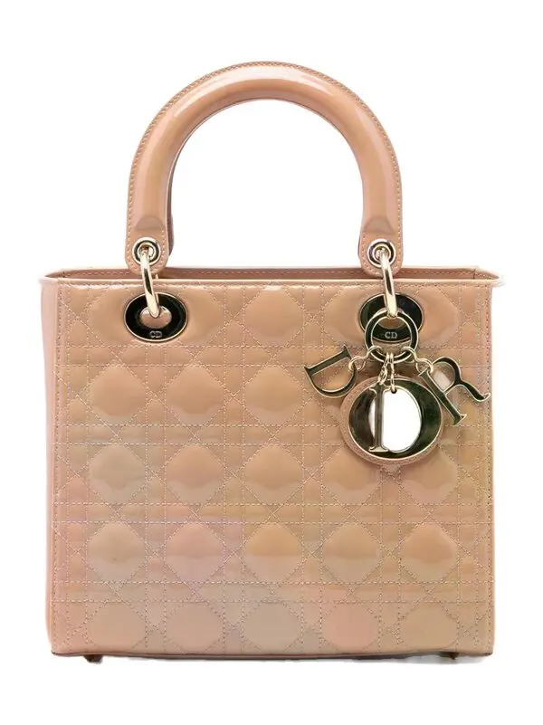 Dior 2020 Lady Medium Satchel - Brown