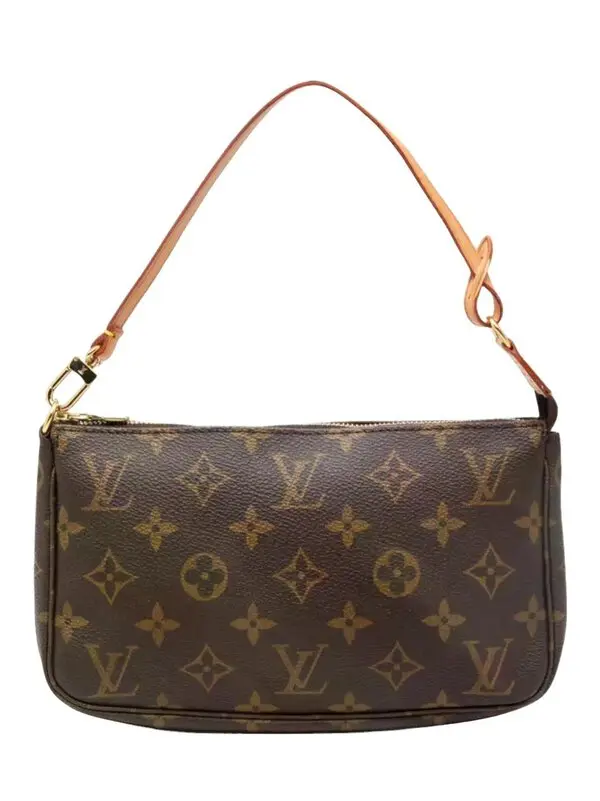 LOUIS VUITTON 2000 Monogram Pochette Accessoires - Brown