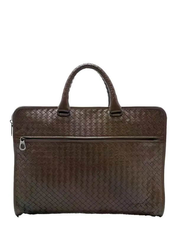 Bottega Veneta 2012-2026 Nappa Intrecciato Business Bag - Brown