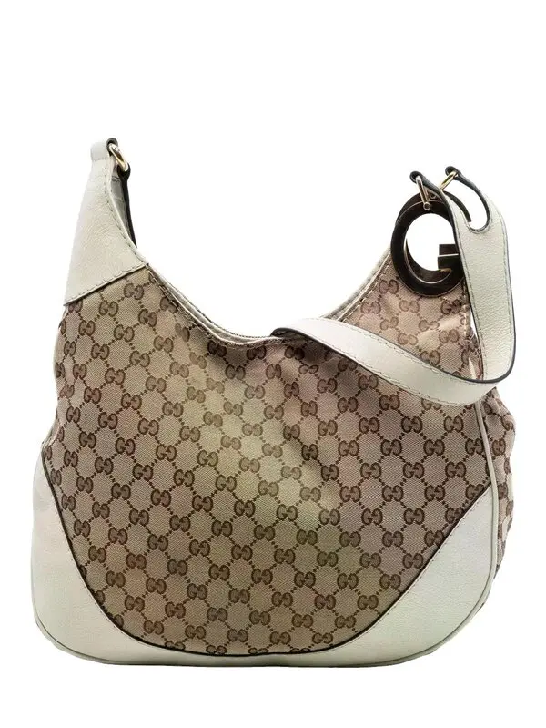 Gucci Gg Canvas Charlotte Crossbody Bag - White