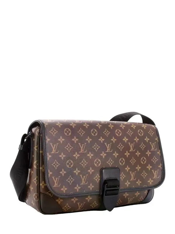 LOUIS VUITTON Archy Messenger Bag Macassar Monogram Canvas Gm - Brown