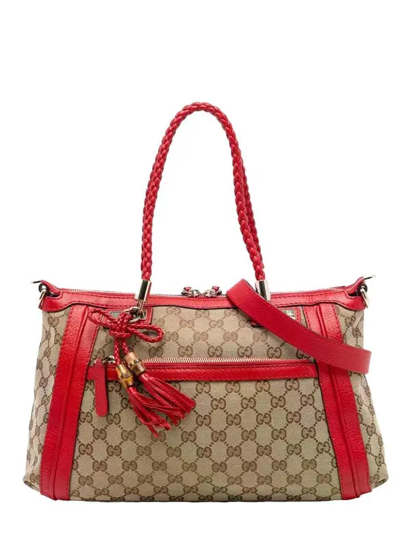 Gucci Gg Canvas Bella Satchel 282300 506631 - Neutrals