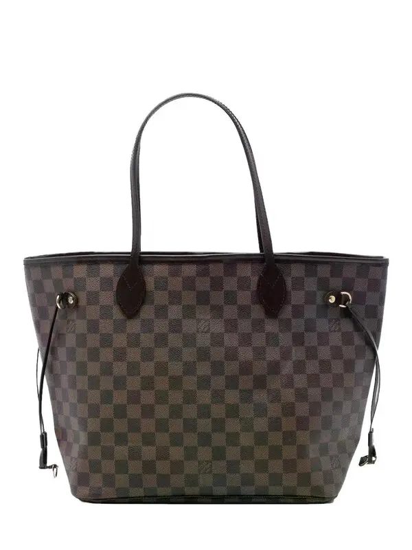 LOUIS VUITTON 2008 Damier Ebene Neverfull Mm Tote Bag - Brown