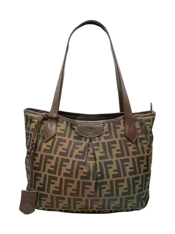 Fendi Zucca Canvas Grande Shopping Tote Bag - Brown