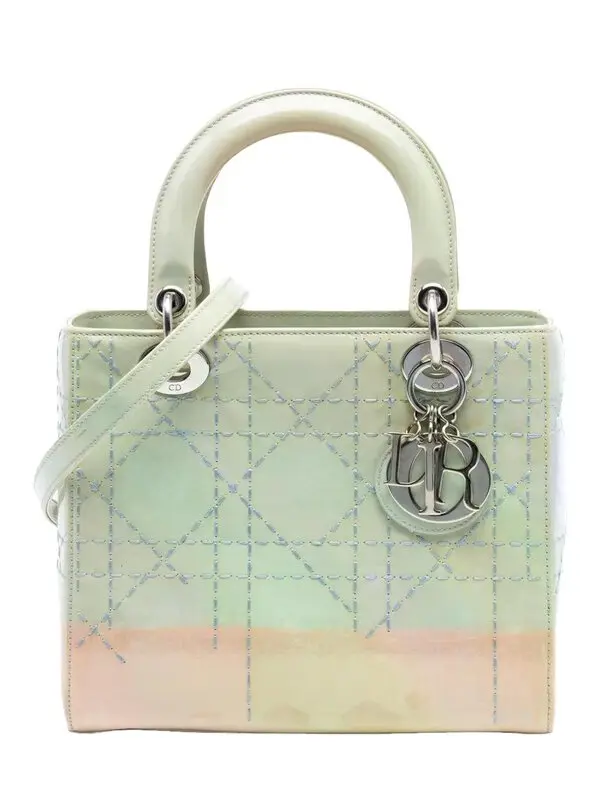 Dior Cannage Lady Satchel - Green