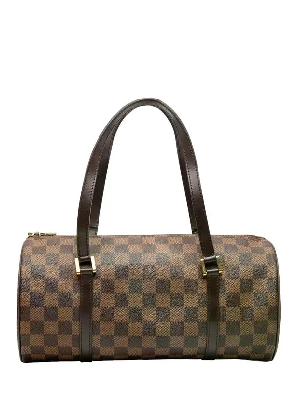 LOUIS VUITTON Damier Ebene Papillon 30 Handbag - Brown