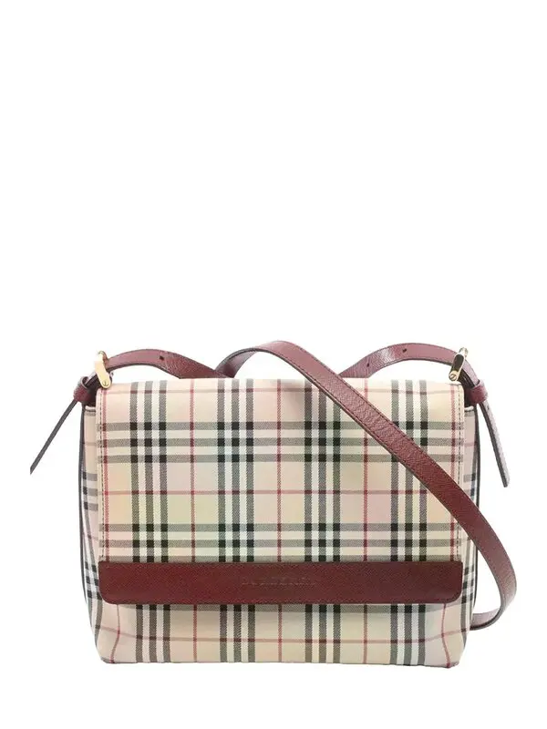 Burberry 2000-2017 Nova Check Coated Canvas Crossbody Bag - Neutrals