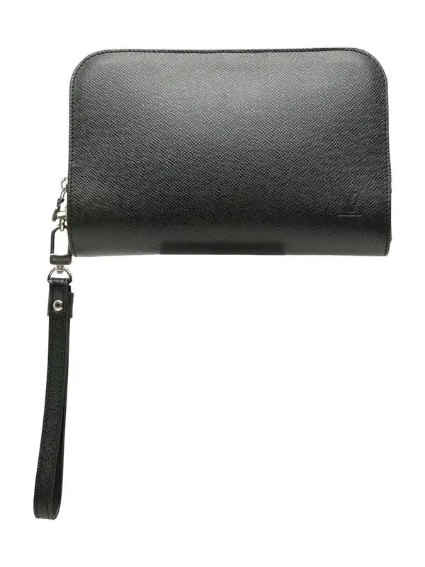 LOUIS VUITTON 2011 Taiga Pochette Baikal Clutch - Black