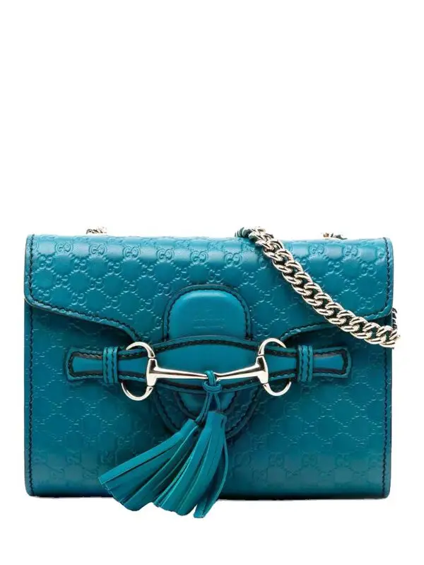Gucci Mini Microissima Emily Crossbody Bag - Blue
