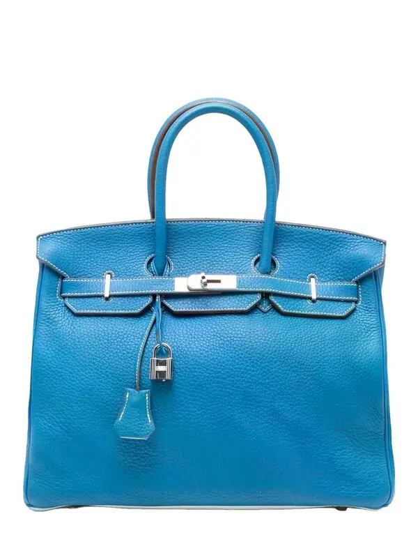 Hermès 2011 Limited Edition Bicolor Birkin 35 Handbag - Blue