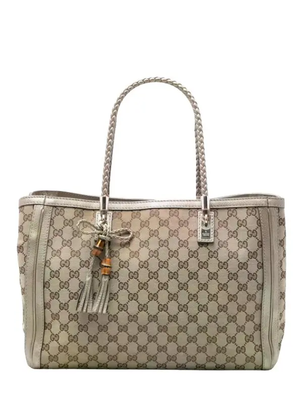 Gucci Gg Canvas Bella Tote Bag - Gold