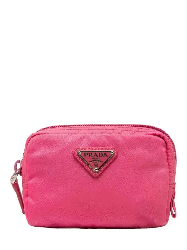 Prada Tessuto Cosmetic Pouch - Pink