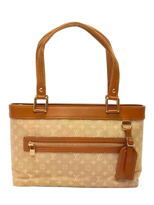 LOUIS VUITTON 2004 Monogram Mini Lin Lucille Pm Handbag - Brown