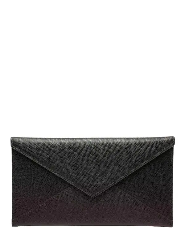 Prada Saffiano Envelope Pouch - Black