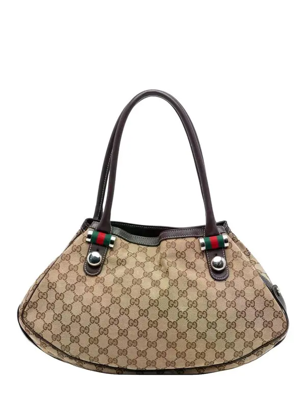Gucci Gg Canvas Web Match Ball Tote Bag - Neutrals