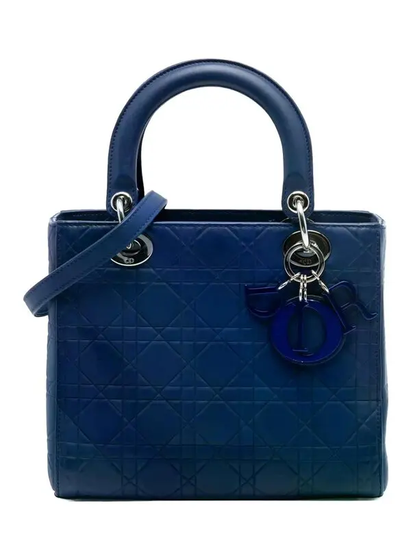 Dior 2013 Medium Lady Satchel - Blue