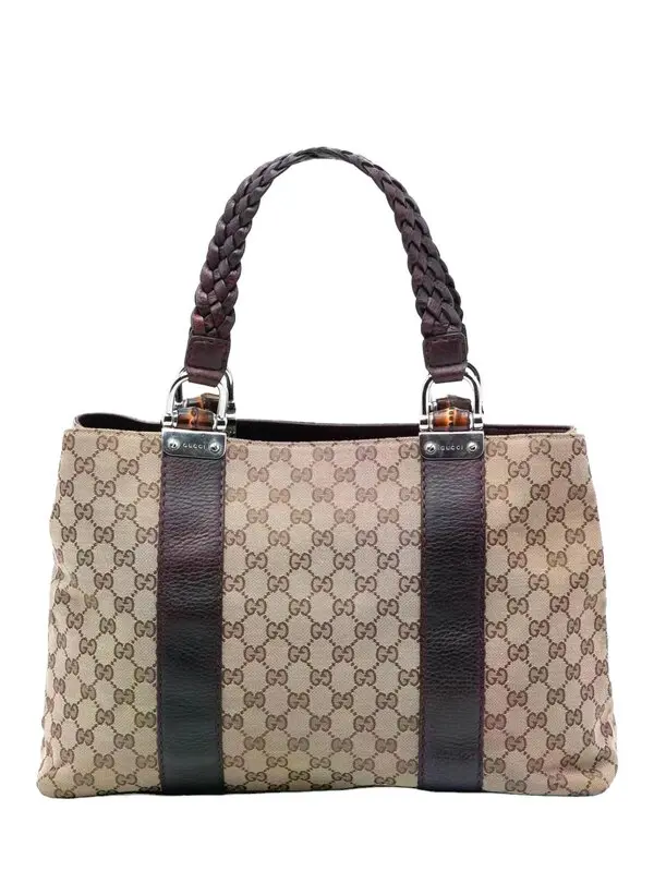 Gucci Gg Canvas Libeccio Tote Bag - Brown