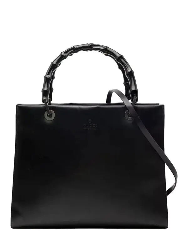 Gucci Leather Bamboo Satchel 2000-2015 - Black
