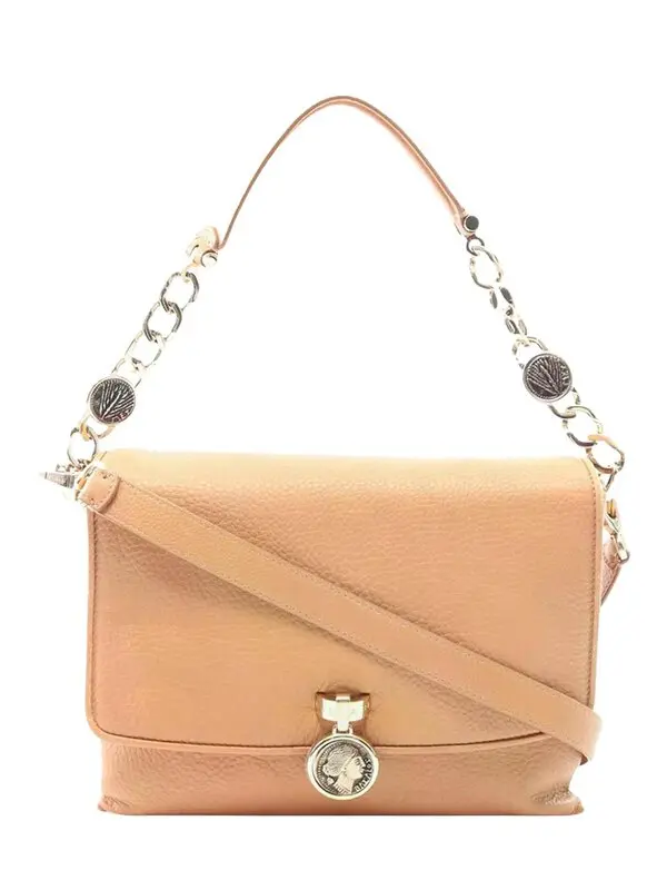 BVLGARI 2010-2026 Monete Flap Satchel - Neutrals