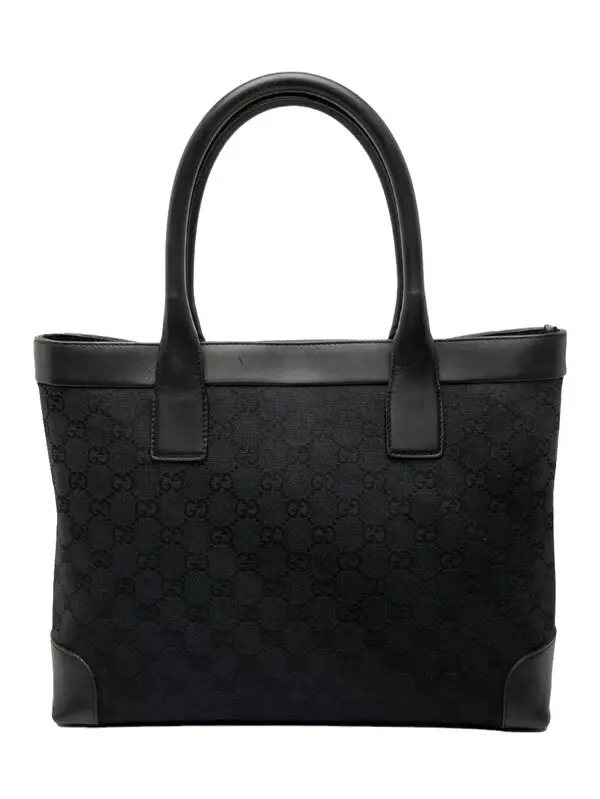 Gucci Gg Canvas Tote Bag - Black