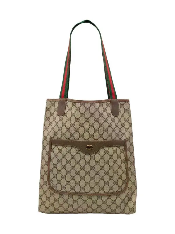 Gucci 20th Century Gg Supreme Web Tote Bag - Neutrals
